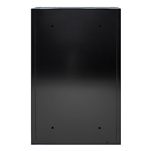 Electriduct 2U Wall Mount Rack Enclosure Network Cabinet Solid Door Black Powder Coated Steel with Lock