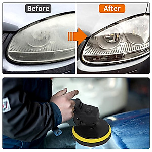 Pomsare 45PCS 5 Inch Wet Dry Sanding Discs Kit with Hook and Loop Backing Pad 5/8-11 and Foam, Angle Grinder Drill Sanding Attachment, Sander for Drill 400 to 5000 Grits Sandpaper for Wood Metal Car