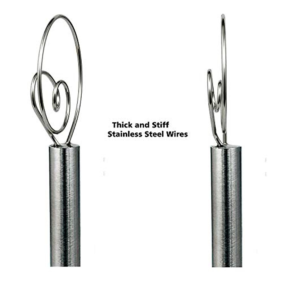 Jillmo Danish Dough Whisk, 12inch Stainless Steel Whisk