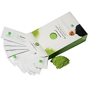 Matcha Green Tea Powder Single Serving Sticks, Dr. Weil's Ceremonial Organic Matcha Powder Singles Packets - Individual Matcha Tea Packets (12)