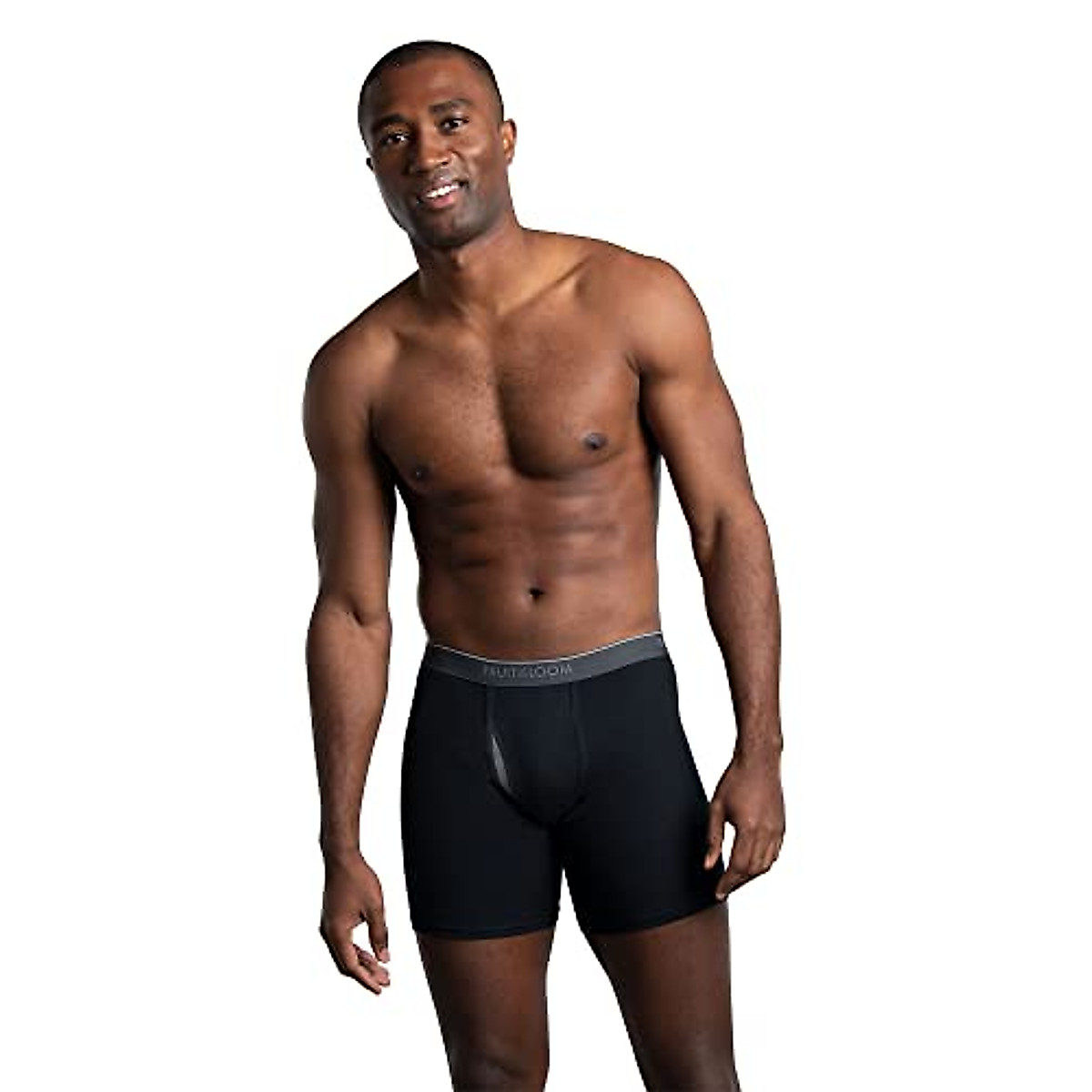 Fruit Of The Loom Mens Coolzone Briefs, Moisture Wicking & Breathable, Assorted Color Multipacks Boxer, 7 Pack - Black, Large US