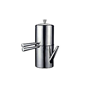 Ilsa Stainless Steel Neapolitan Drip Coffee Maker with Spout, 9 Cup
