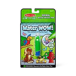 Melissa & Doug On the Go Water Wow! Reusable Water-Reveal Activity Pad - Animals