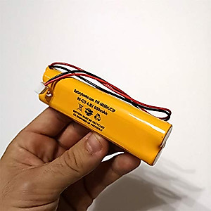 (2 Pack) D-AA650Bx4 Unitech Dual-LiteAll Fit E1021R Exit Sign Emergency Light NiCad Battery Pack Replacement LITHONIA 0120859 Ni-CD AA 650mAh 4.8V EJW-NI-CAD 800mah BYD D-AA650B-4