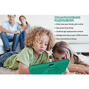 NOBKLEN Kids Tablet 10 Inch, Android 13, 4GB+64GB, 8-Core CPU, WiFi 6, 12H Battery Life, Parental Control, 1280 * 800 HD Display, Dual Cameras, Shockproof Case, Pre-Installed Educational Apps