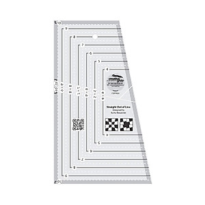 Creative Grids Straight Out Of Line 6in x 10in Quilt Ruler - CGRKA3