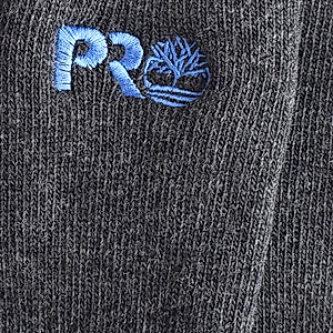 Timberland PRO Men's 2-Pack Marled Heavy Weight Full Cushioned Boot Crew Socks, Charcoal Heather, Large