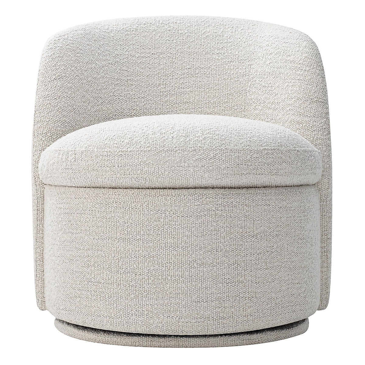 CHITA Swivel Barrel Chair, Comfy Boucle Accent Chair for Living Room, Cream