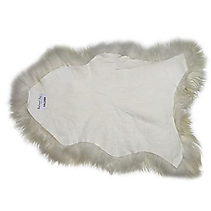 Home Collezione by Salvani Genuine Icelandic Sheepskin Rug Throw (Shade of Brown) 24"x36"