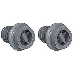 Cork Pops White Replacement Vacuum Wine Saver Stoppers, Set of 2