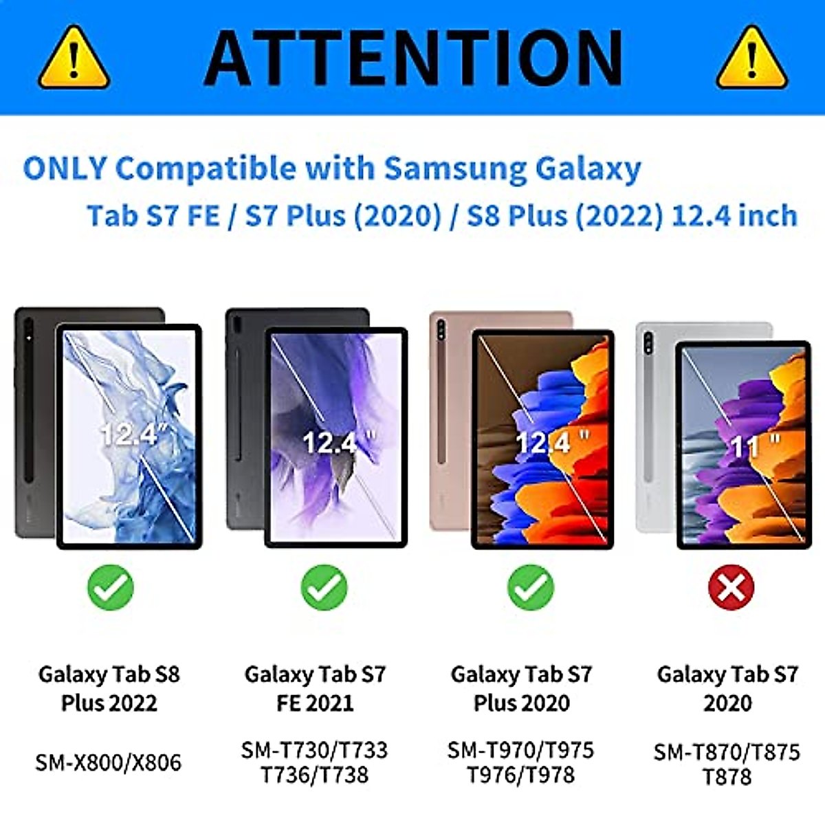 CGFGHHUY Case for Galaxy Tab S8 Plus/S7 FE 12.4 inch Tablet 360 Degree Rotating Stand Smart Cover with Auto Wake Sleep Case for Samsung Galaxy Tab S8+ 2022/S7 FE 2021 - Owl in The Tree