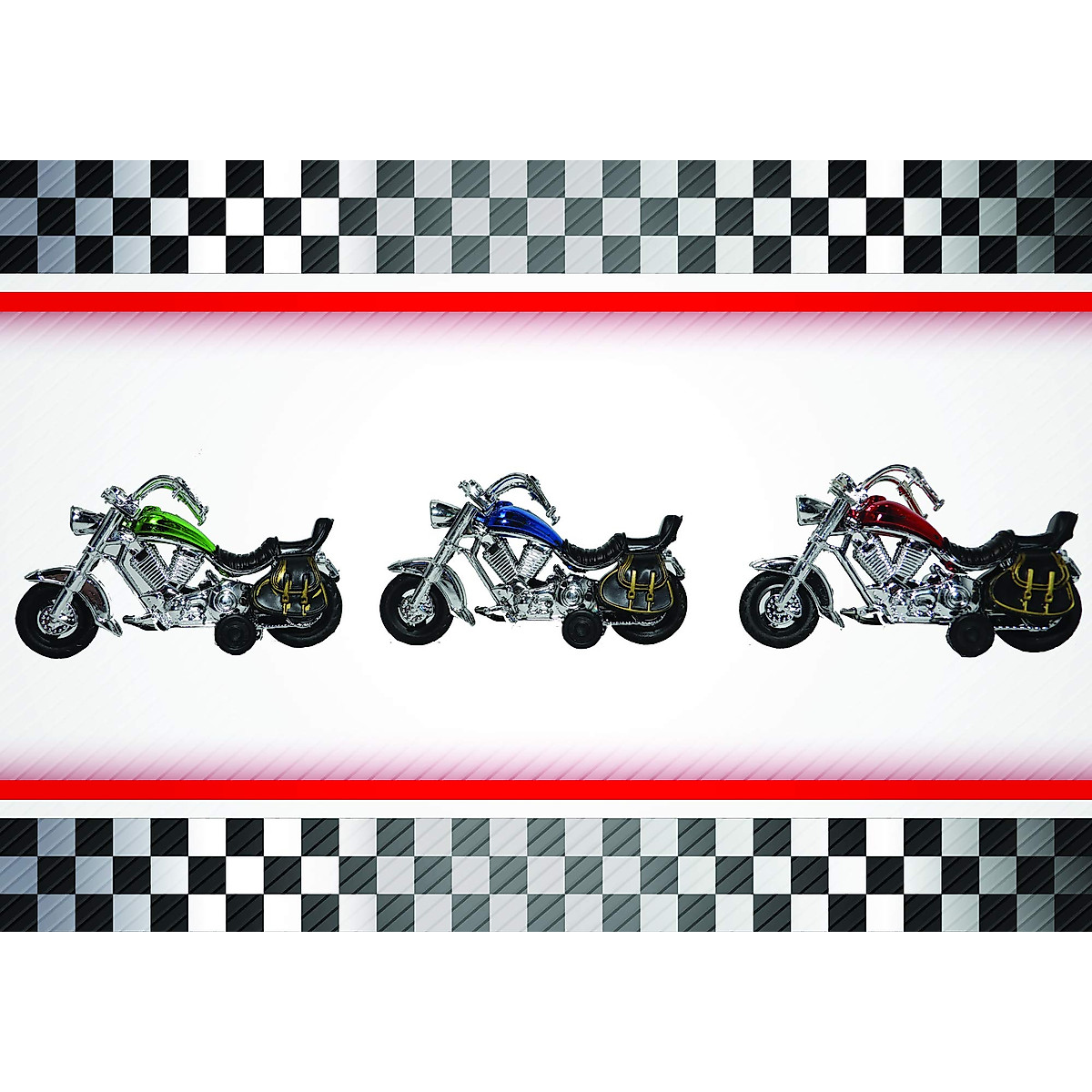 Pull-Back Motorcycle Toys for Boys & Girls | Fast and Fun Motorbike Toy Party Favors (6 Pack)