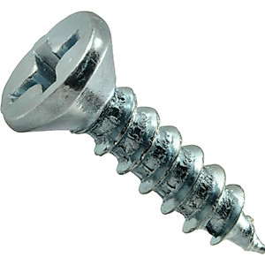 Hard-to-Find Fastener 014973292263 Phillips Flat Wood Screws, 7 x 5/8, Piece-100