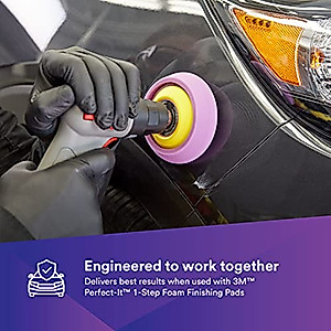 3M Perfect It 1 Step Finishing Material, 33040, Rubbing Compound, Machine Polish, Surface Buffing, 1 Gallon, 4/Case​, Purple