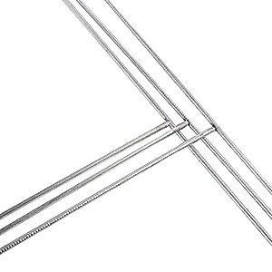 Kichwit 3 Pack Blank Yard Signs with Stakes, 17 x 12 Inches, White Plastic Yard Lawn Sign for Indoor or Outdoor Use