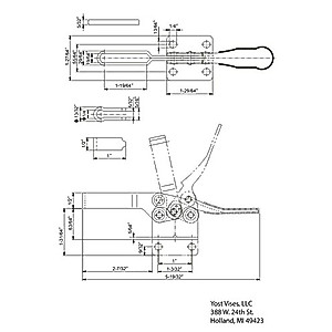 Yost Tools 30111 Medium Toggle Clamp (Pack of 4), Red
