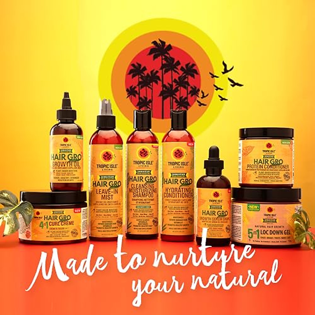 Tropic Isle Living Jamaican Black Castor Oil Daily Hair Gro Leave-in Conditioning Mist & Detangler 8oz | Paraben & Sulfate FREE | All Hair Types | Restores Moisture & Gently Detangles