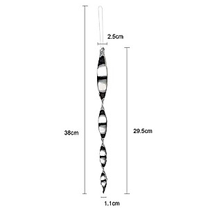 Besmon Woodpecker Bird Scare Devices，Reflective Scare Rods Control Device to Keep Birds Away from Patio Pool（Christmas Reflective Strip Hanging Home as Decoration） (30PCS)