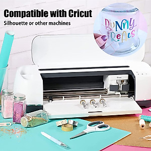 Huaxing Matte Black Permanent Vinyl for Cricut, 12" x 50FT Permanent Adhesive Vinyl Roll for Cricut, Silhouette, Cameo Cutters, Signs, Craft Die Cutters