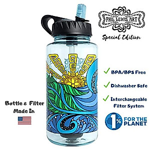 Epic Nalgene OG | Water Bottle with Filter | USA Made Bottle and Filter | Dishwasher Safe | Filtered Water Bottle | Travel Water Bottle | BPA Free Water Bottle | Removes 99.99% Tap Water Impurities
