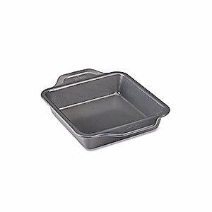All-Clad Pro-Release Nonstick Square Baking Pan 8x8 Inch Oven Safe 450F Half Sheet, Cookie Sheet, Muffin Pan, Cooling & Baking Rack, Round Cake Pan, Loaf Pan, Baking Pan Grey