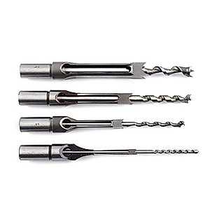 Woodworking Bench Mortiser Bench Drill Locator Set Square Hole Chisel Drilling Machine Location Tool Tenon Joint Mortising Attachment for Drill Press