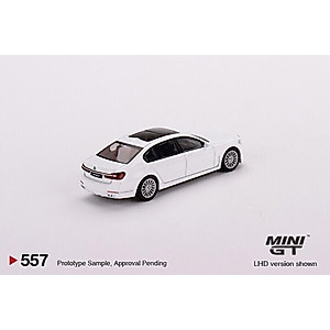 True Scale Miniatures Model Car Compatible with BMW Alpina B7 xDrive Alpine White Limited Edition 1/64 Diecast Model Car MGT00557