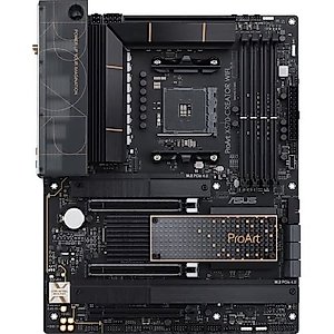 ASUS ProArt X570-Creator WiFi AMD X570S Ryzen AM4 ATX Content Creation Motherboard(PCIe 4.0, Passive PCH Cooling, 2xThunderbolt 4 Type-C Ports, 10 Gb & 2.5 Gb LAN, WiFi 6E, 3X M.2 Slots,Creator Hub)