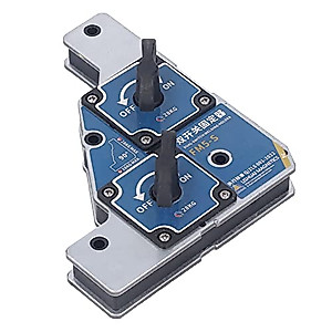 BOTEGRA Welding Magnet, 2Pcs Wide Application 28kg Maximum Pull Out Force Welder Angle Support 90 Degree Arrow Design for Metal