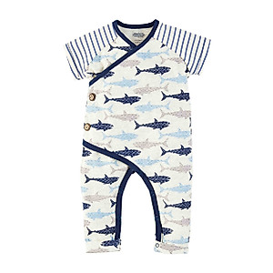 Mud Pie Baby Boys Kids One Piece, Shark, 6-9M US