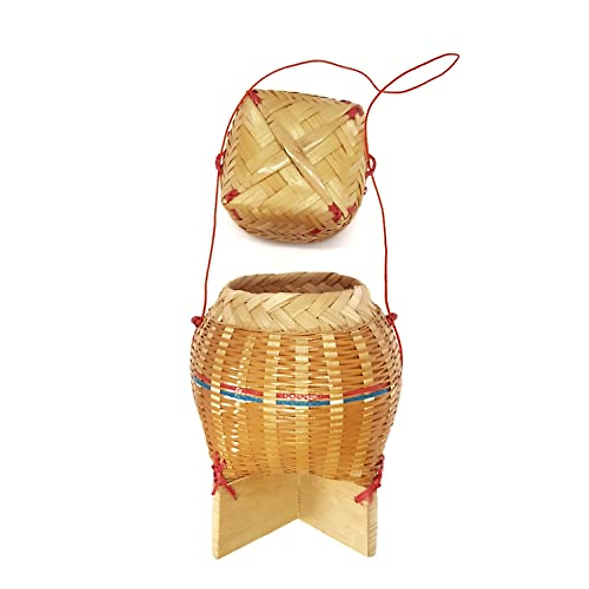 DOI ● DOI Sticky Rice Serving Bamboo Basket Owl Shape