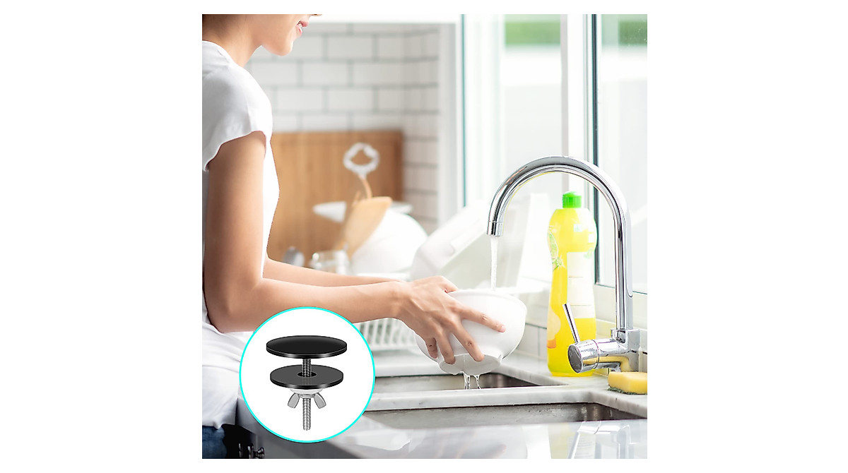 Sink Hole Cover Black, 2" Stainless Steel Kitchen Sink Hole Cap Faucet ...