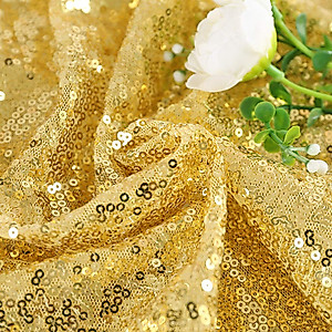 GFCC Glitter Gold Sequin Tablecloth 60x126 Party Wedding Halloween Christmas Baby Shower Table Cover