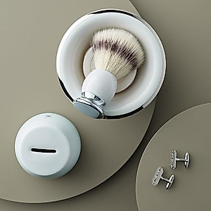 MÜHLE White Porcelain Platinum Rim Shaving Dish