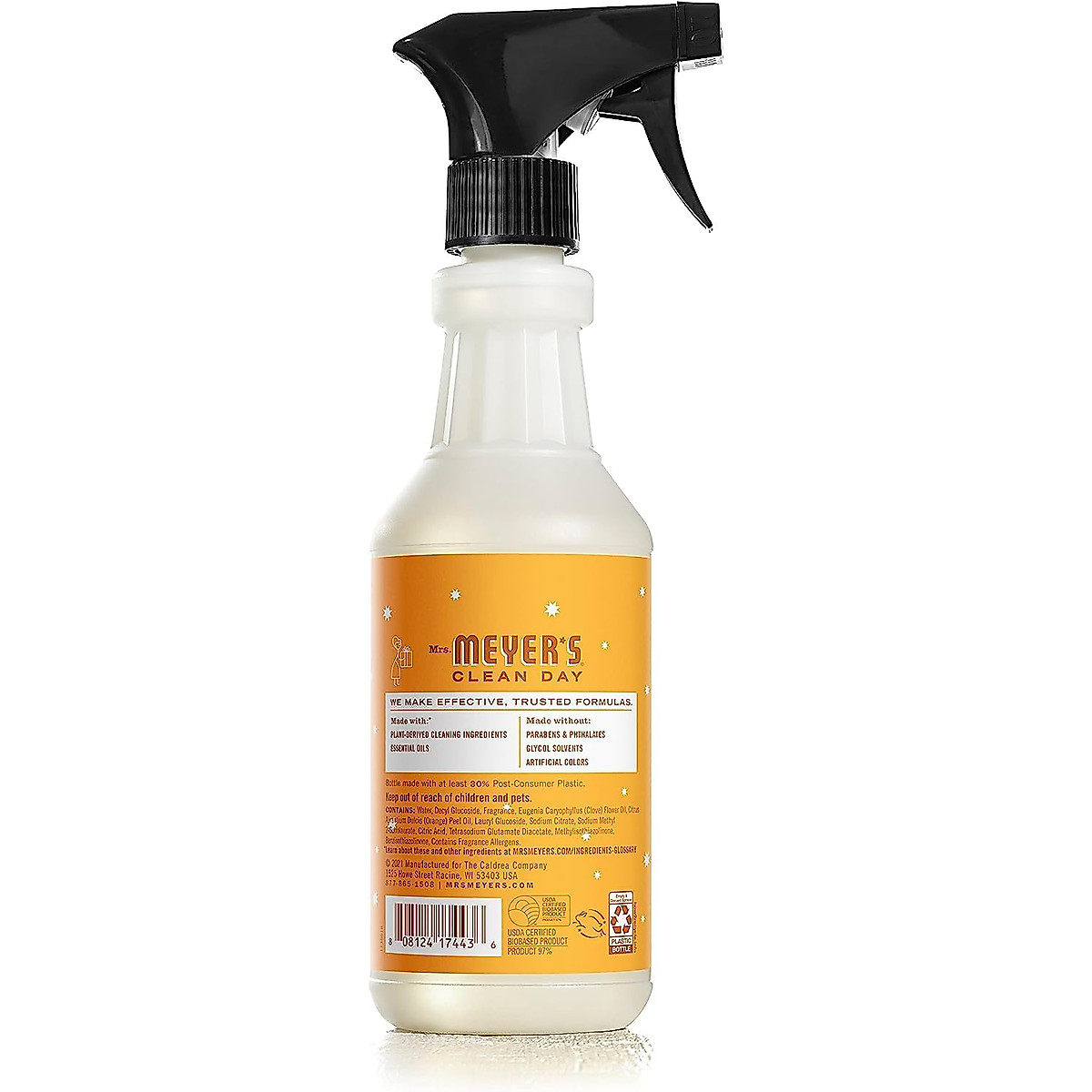 MRS. MEYER'S CLEAN DAY Variety, 1 Mrs. Meyer's Multi-Surface Cleaner, 16 OZ, 1 Mrs. Meyer's Multi-Surface Cleaner, 16 OZ, 1 CT (Orange Clove + Iowa Pine)