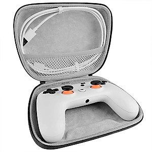 Geekria Shield Case Compatible with Google Stadia Controller, Sony PlayStation 5 Controller, DualSense, Series X, Cyberpunk Xbox, PS4 Controllers Protective Hard Shell Travel Carrying Bag