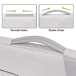 Meolsaek 13 Inch Laptop Sleeve Case Computer Bag for 13 MacBook,MacBook Air, Notebook，Durable Computer Carrying Case for 12.3" Surface Pro,Water-Resistant Hard Shell Case (13 Inch, Gray)