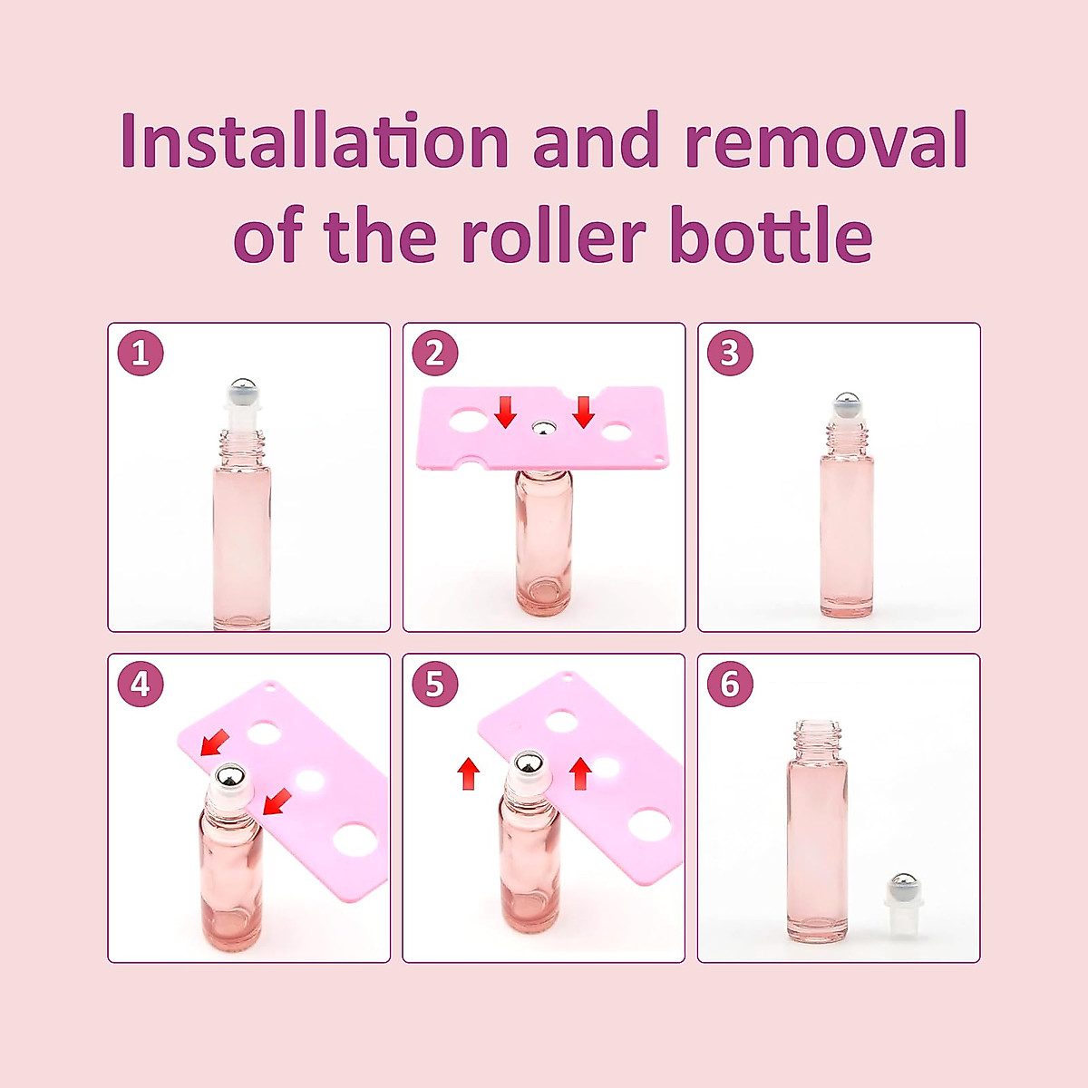 Kesell 14-Pack 10ml Glass Roller Bottles for Essential Oils - Travel- Refillable Perfume Bottles with Stainless Steel Roller Balls, Caps - Funnel for Aromatherapy, Perfumes