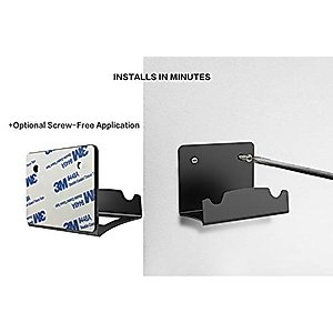 Monzlteck New Wall Mount For PS4 Controller,Compatible with PS5 controller,Screw-Free Application（Single）