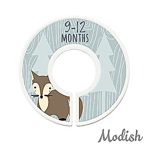 Modish Labels Baby Clothes Size Dividers, Baby Closet Organizers, Size Dividers, Baby Closet Organizers, Closet Dividers, Clothes Organizer, Boy, Woodland, Boho, Scandinavian, Nursery, Fox (Baby)