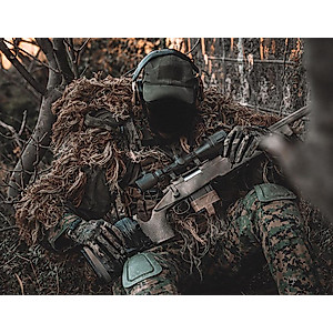 OPSMEN Electronic Shooting Earmuffs Ear Muffs Safety Tactical Sound Amplification Noise Canceling Hearing Protection 22 NRR M31-V2 Desert