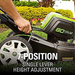 Greenworks Pro 80V 21" Brushless Cordless Lawn Mower, 4.0Ah Battery and 60 Minute Rapid Charger Included