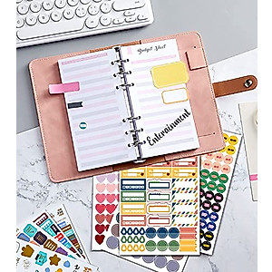 Deselen Happy Planner Stickers, Calendar Planner, Planner Stickers, Aesthetic Calendar Stickers for Teacher Planner, Teacher Stickers, Happy Planner Stickers, (Set of 12 Sheets 725 Stickers)