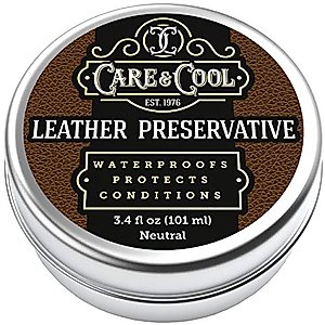 Since 1976, Leather Conditioner, Protector and Renovator (3.4 oz). The Best Waterproofing Leather Restorer for Boots, Shoes, Purses, Jackets, and Furniture to Preserve Your Leather Products Durably.