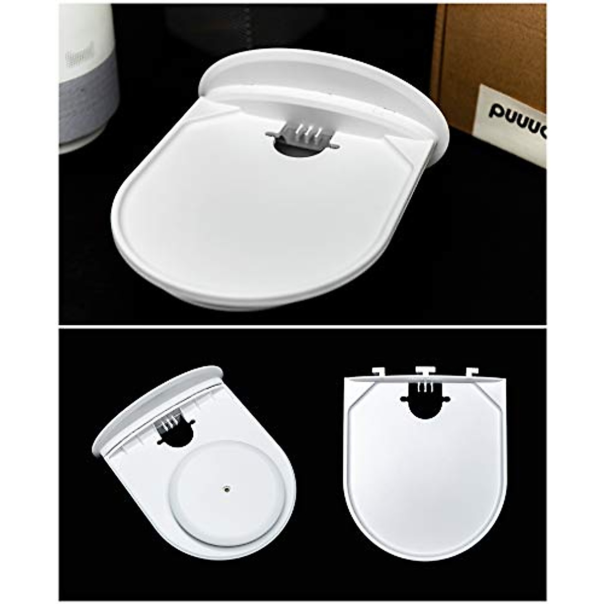 Universal Wall Mount Holder,Small Wall Shelf,Wall Mount Shelves for Echo Dot 5th / 4th Gen & 3rd Gen and Google Home & Nest WiFi,with Cord Management,Small Space Solutions for Anything Up to 10lbs