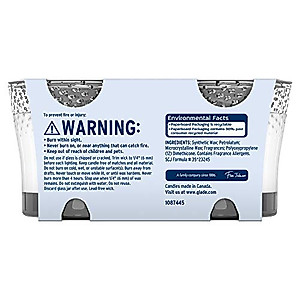 Glade Candle Jar, Air Freshener, Clean Linen, 6.8 Oz, 2 Count