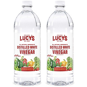 Lucy's Family Owned - Natural Distilled White Vinegar, 32 oz. bottle (Pack of 2) - 5% Acidity