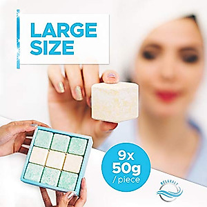 Aromatherapy Shower Steamers Self-Care Gift Set of 9-Stress Relief Shower Bombs with Essential Oils for Home Spa, Vapor Shower- Gifts for Women, Moms or Birthday Gifts for Women and Men