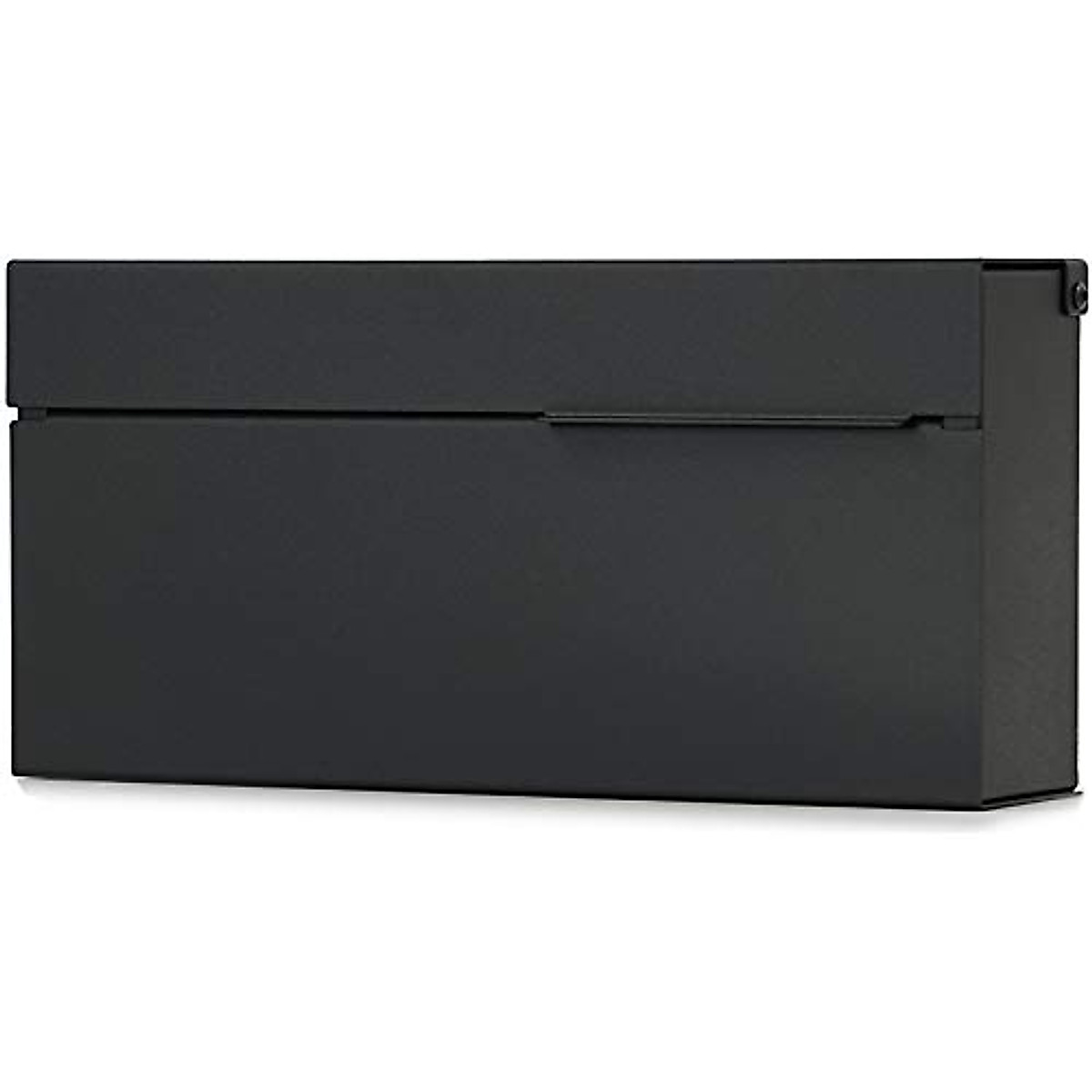 Vsons Modern Design Mailbox, Aluminum Black Powder Coated, Wall-Mount Mailbox Vsons Design Louis B