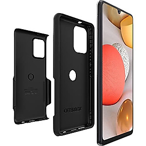 OtterBox Samsung Galaxy A42 5G Commuter Series Lite Case - BLACK , slim & tough, pocket-friendly, with open access to ports and speakers (no port covers),